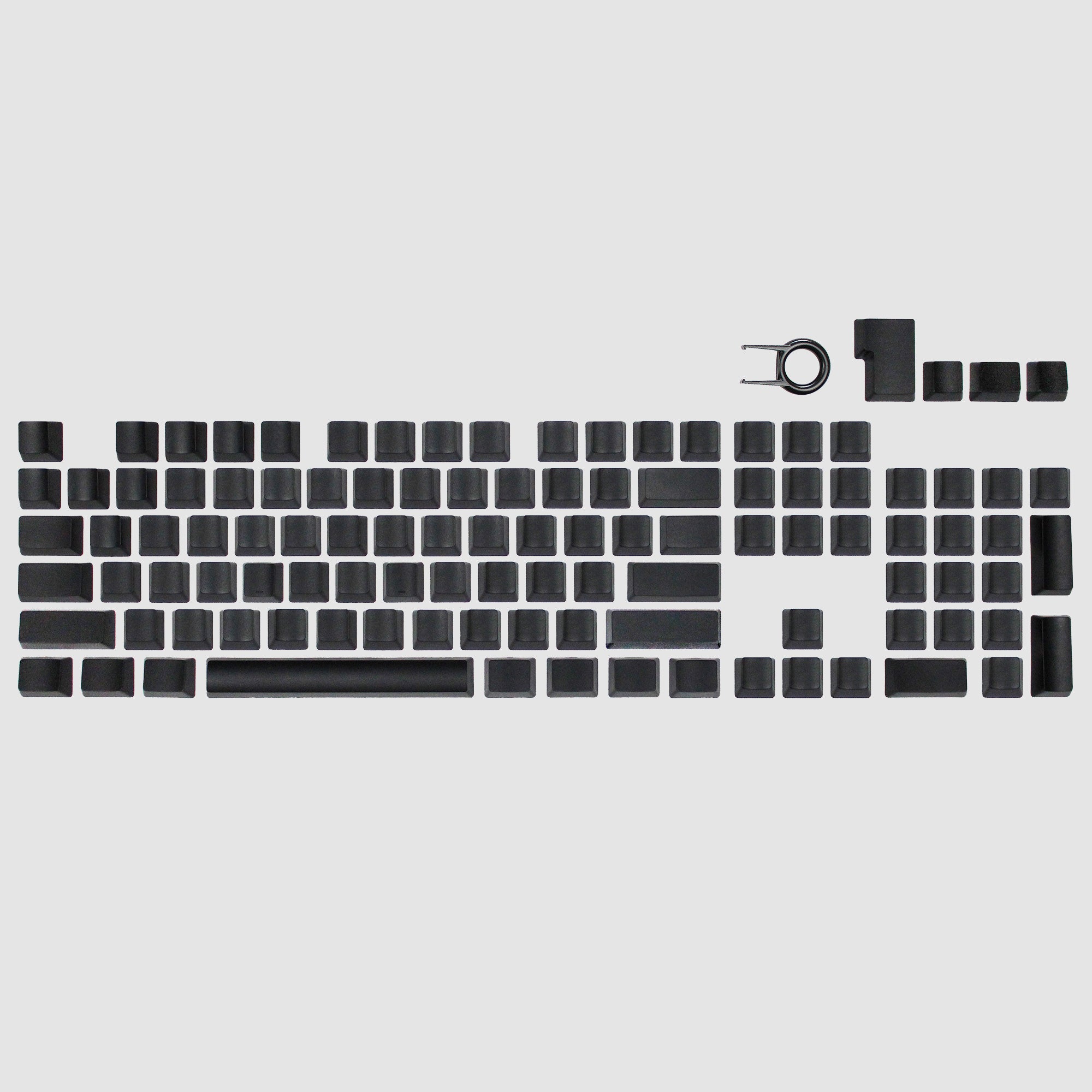 Blank 108 Key Cherry MX Black Keycap Set for Unlit, RGB and Backlit Ke ...